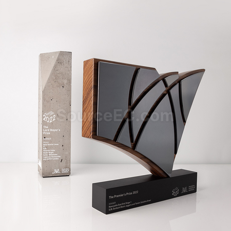 Solid Wood Trophy - Corporate Gifts Supplier in Malaysia - Source EC